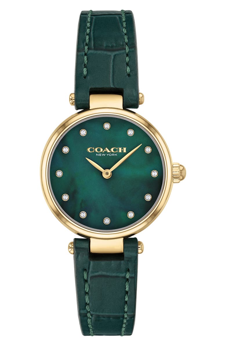 COACH Park Leather Strap Watch, 26mm | Nordstrom