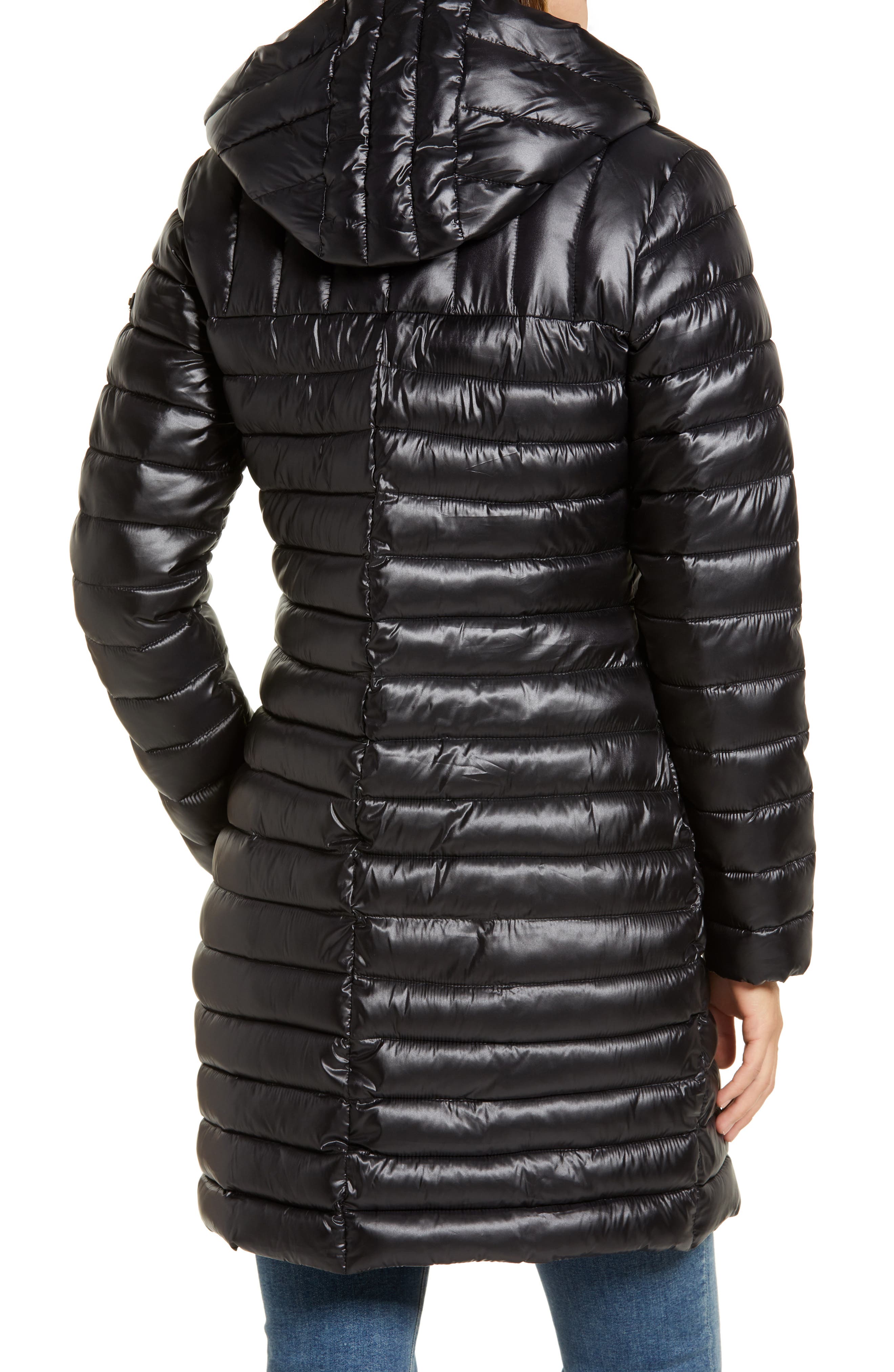 Via Spiga Hooded Packable Puffer Coat | Nordstrom