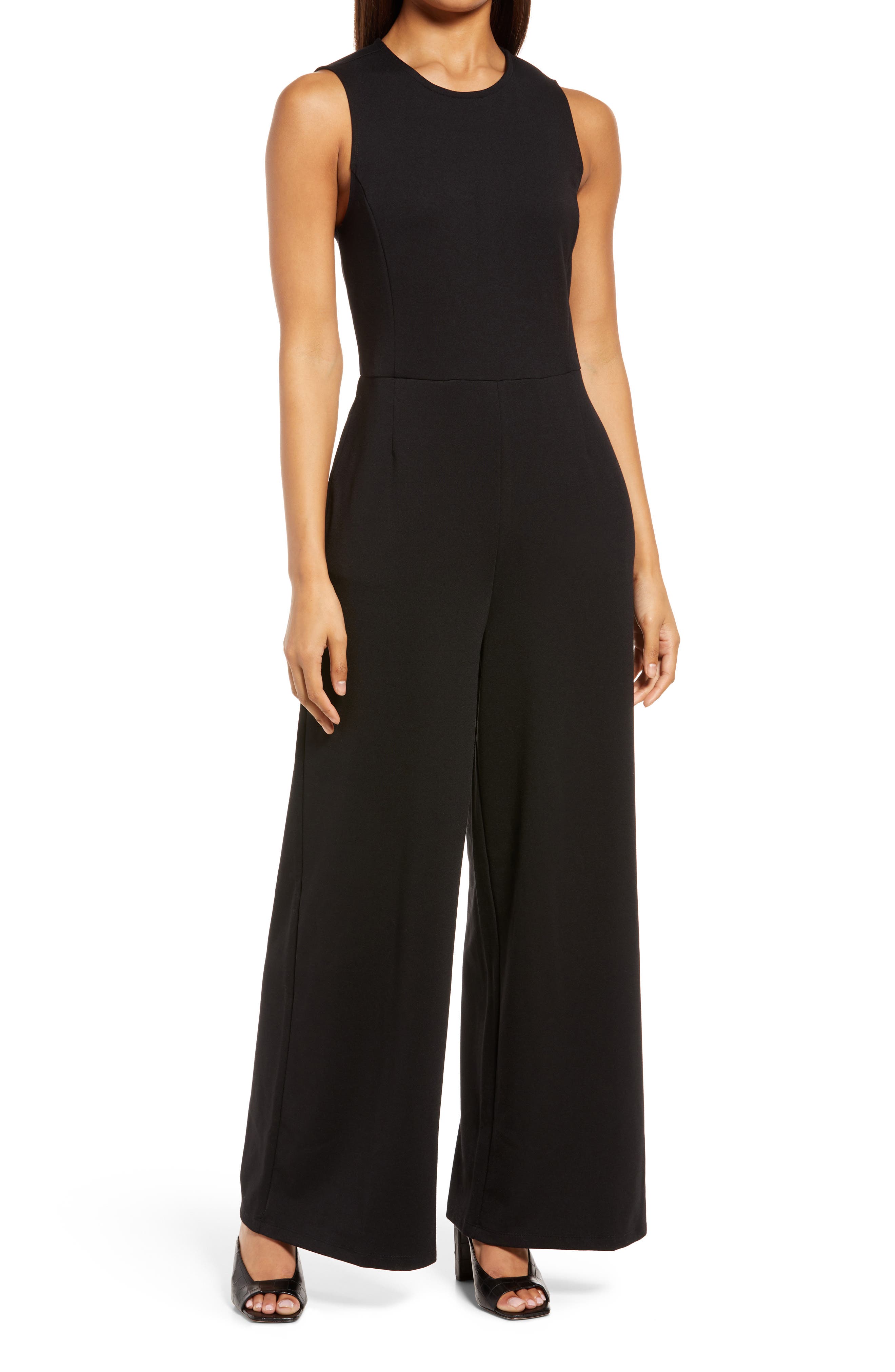 Halogen® Sleeveless Wide Leg Jumpsuit | Nordstromrack