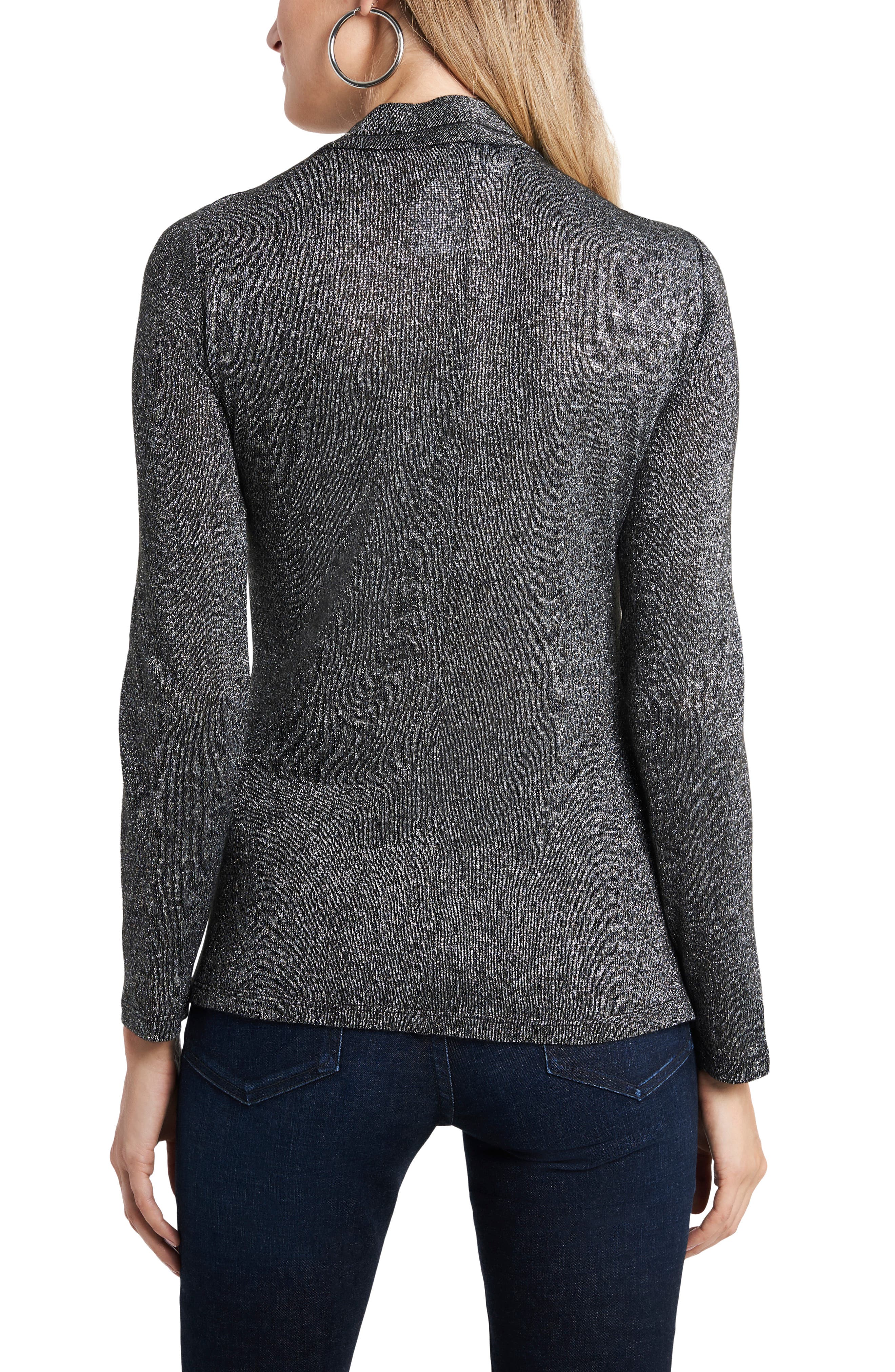 1.STATE Sparkle Cozy Crisscross Front Knit Top | Nordstromrack
