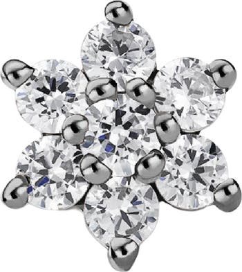 Maria Tash Diamond Flower Threaded Stud Earring | Nordstrom