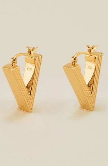 Gwen Beloti Lina Boxy Triangle Hoop Earring | Nordstrom