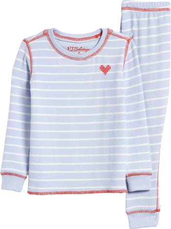 PJ Salvage Kids' Stripe Long Sleeve Fitted Pajamas | Nordstrom