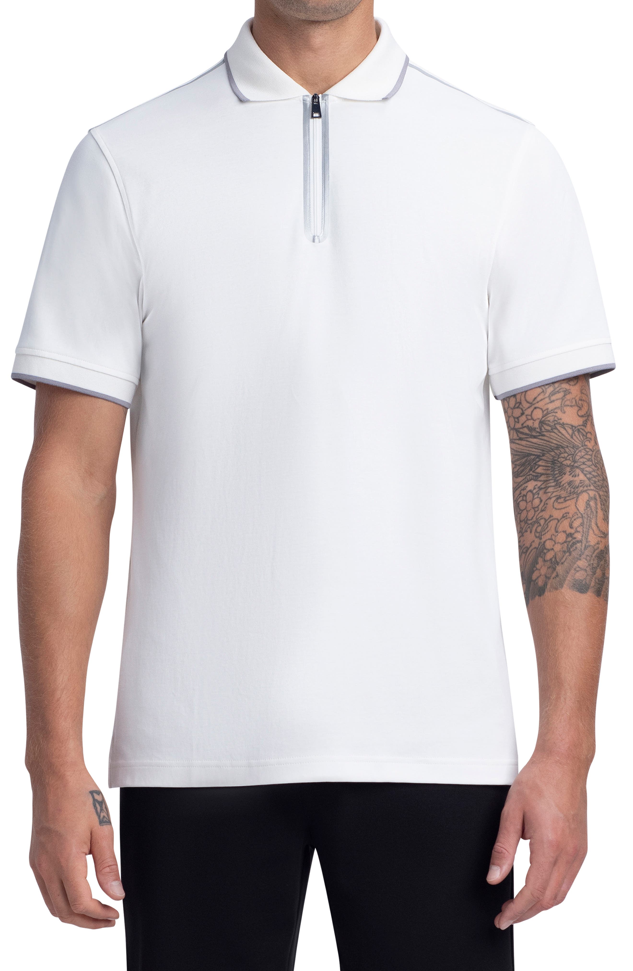 Bugatchi Zip Placket Polo | Nordstromrack