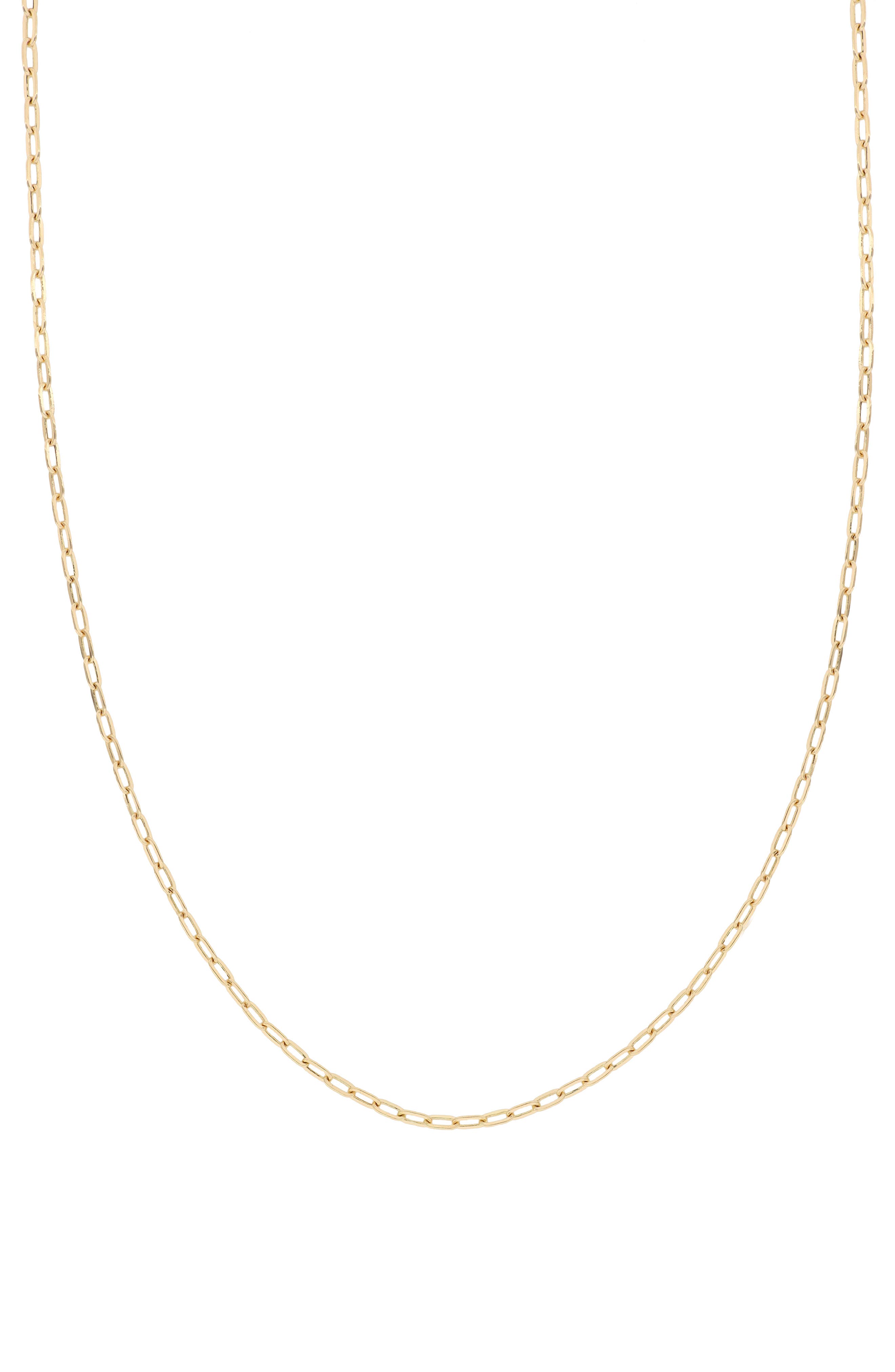 Bony Levy 14K Gold Paper Clip Chain Necklace | Nordstrom