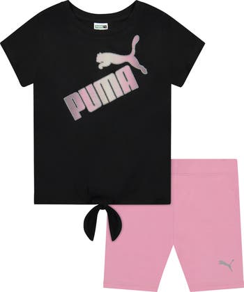 PUMA Kids' Graphic Tee & Bike Shorts Set | Nordstromrack