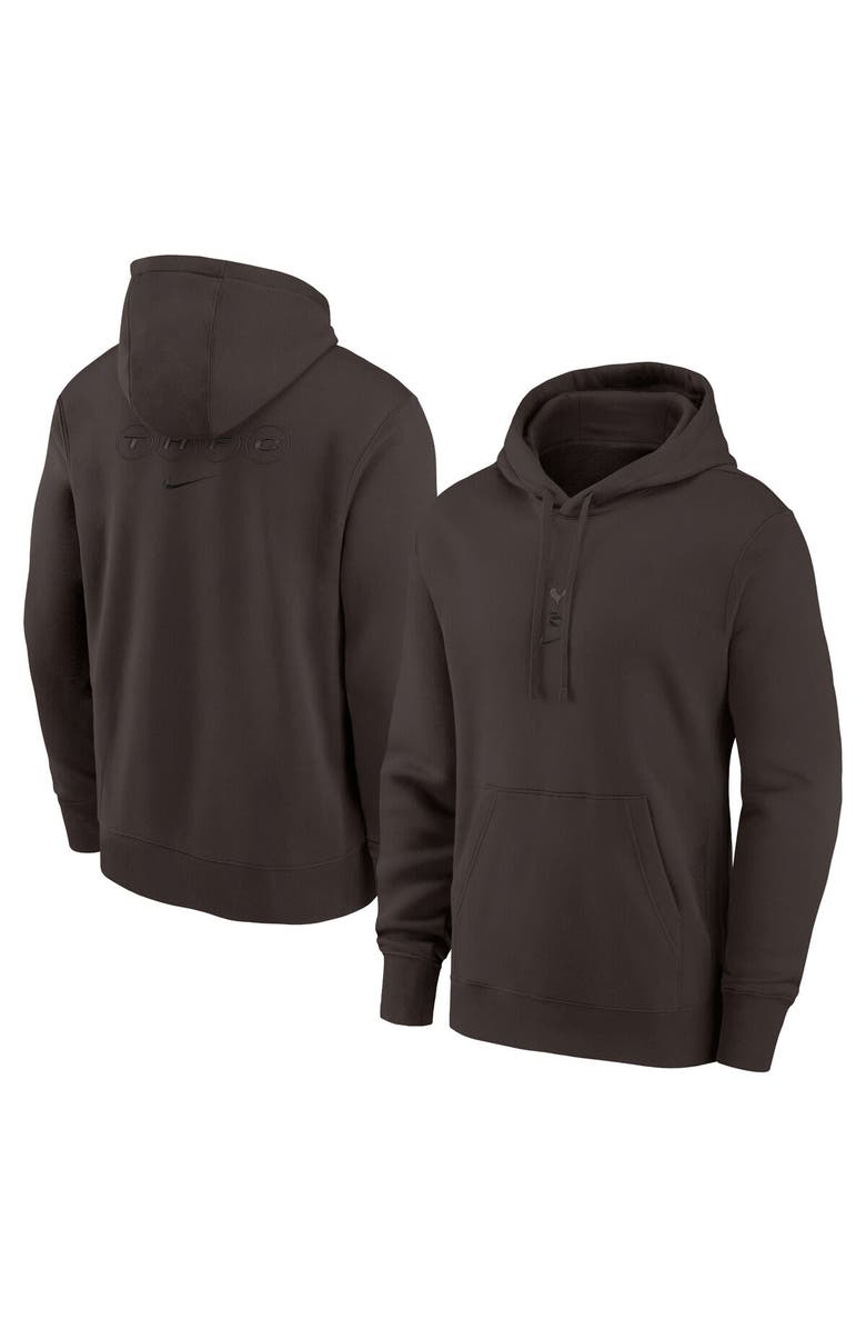Nike Men's Nike Brown Tottenham Hotspur NSW Club Fleece Pullover Hoodie ...
