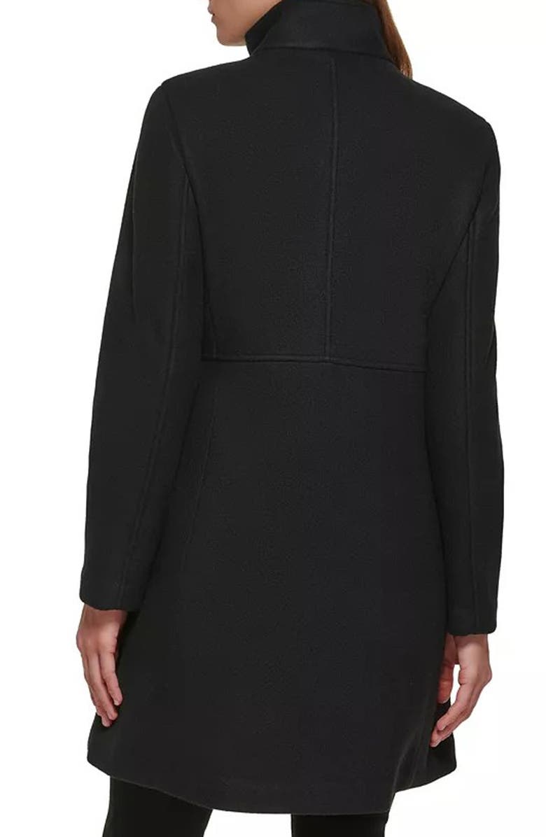 Calvin Klein Stand Collar Felted Coat | Nordstromrack