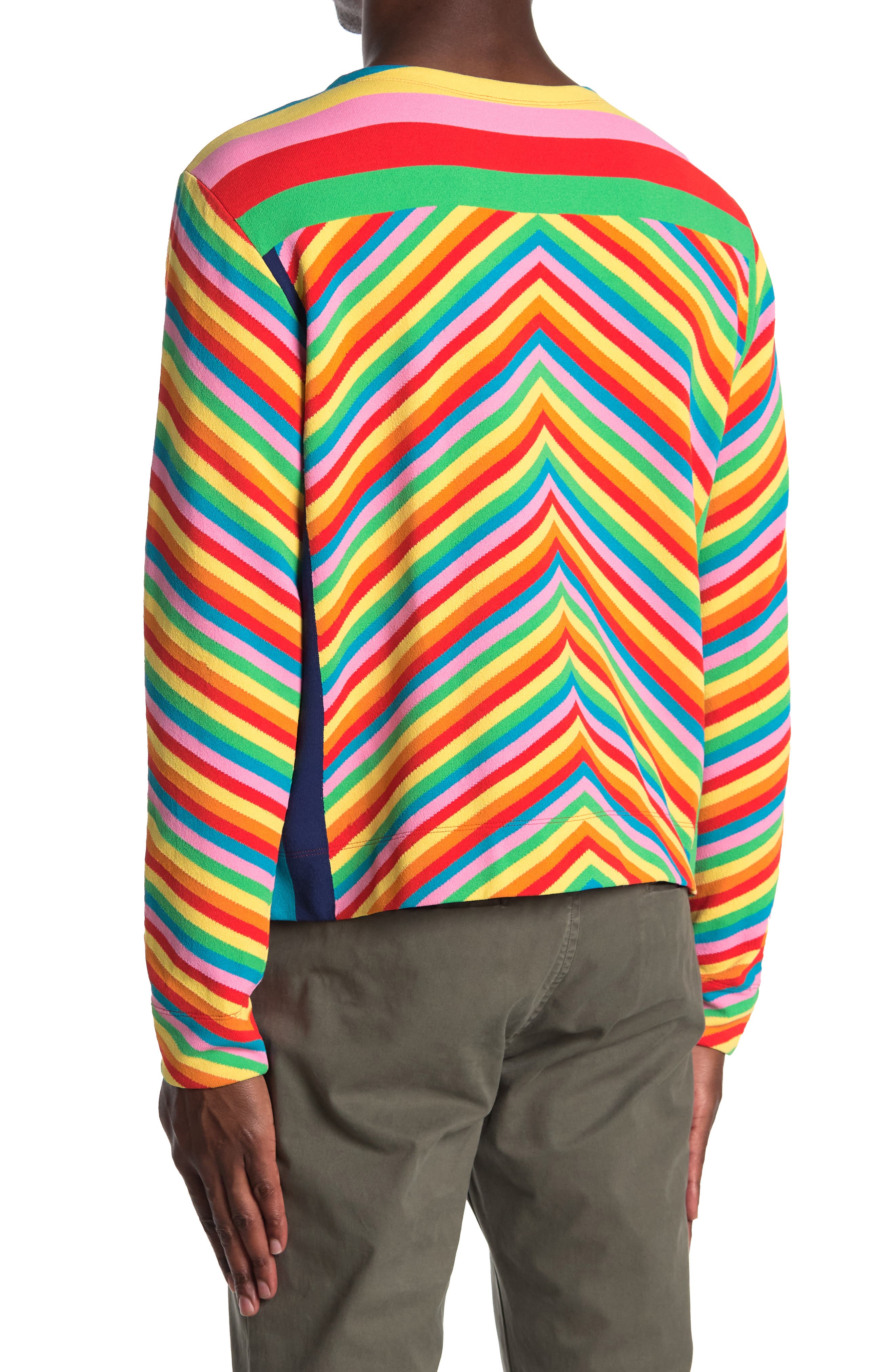 Valentino Rainbow Chevron Stripe Knit Sweater | Nordstromrack