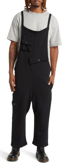 THE RAD BLACK KIDS Tactical Drop Crotch Crop Cotton Overalls | Nordstrom