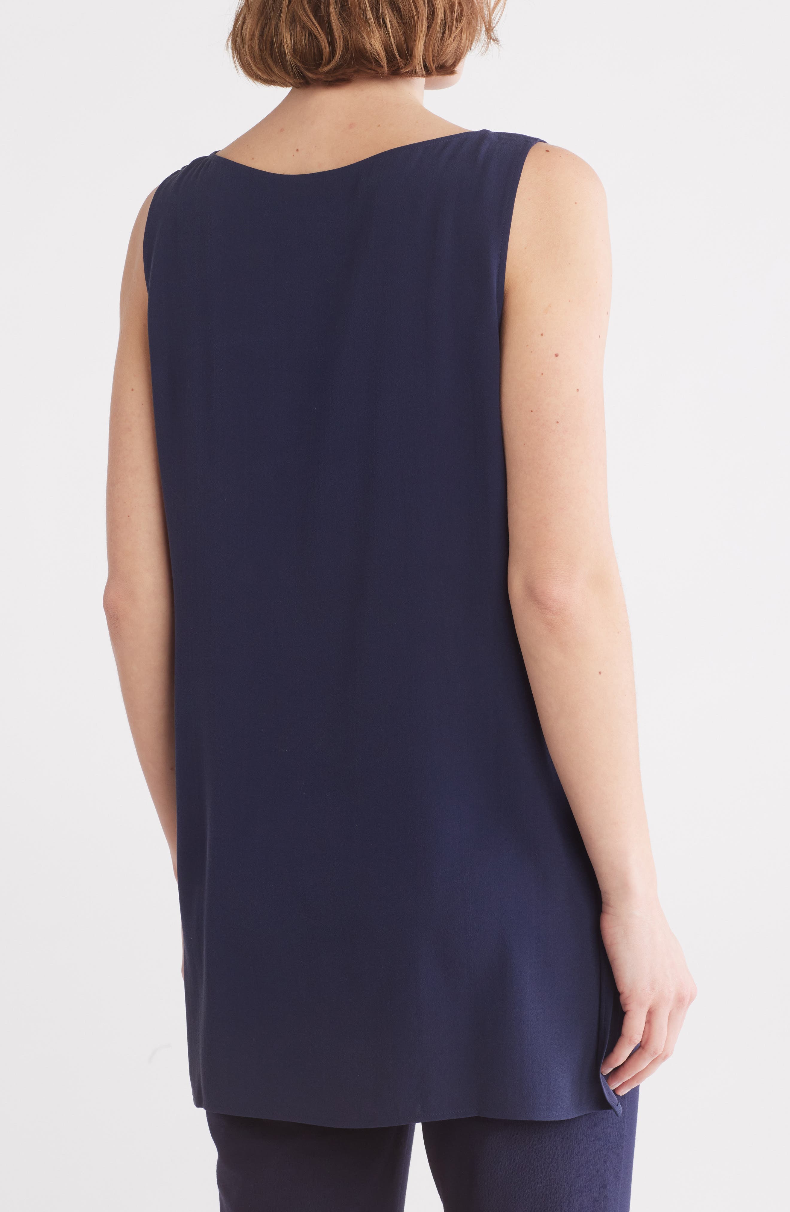 Eileen Fisher High-Low Silk Shell | Nordstromrack