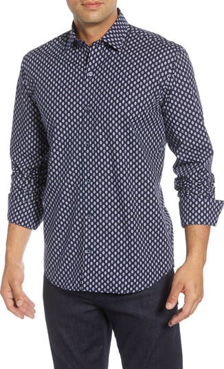 Bugatchi Shaped Fit Cotton Shirt | Nordstromrack