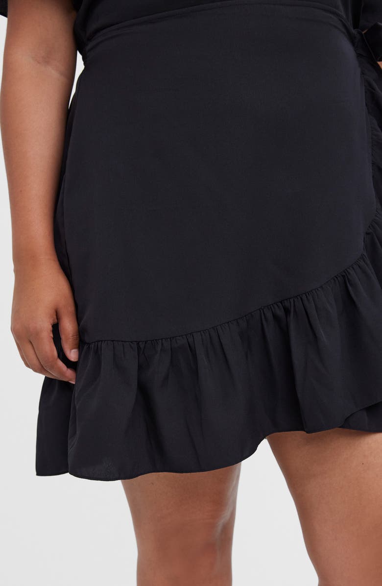 VERO MODA CURVE Henna Ruffle Recycled Polyester Dress | Nordstrom