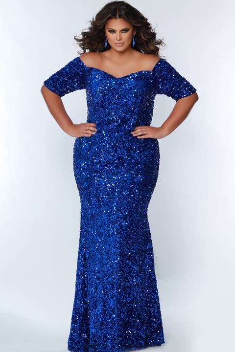 Blue Plus-Size Formal Dresses & Evening Gowns | Nordstrom
