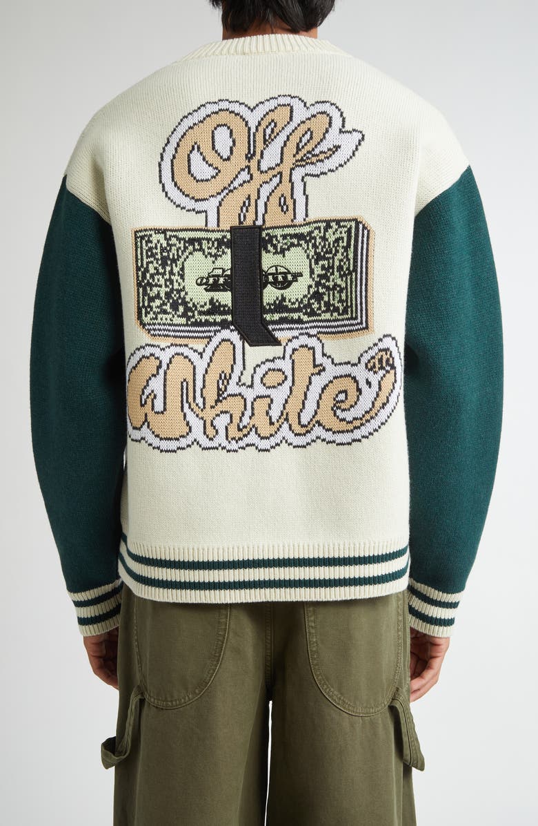Off-White Crystal Cash Varsity Cardigan | Nordstromrack