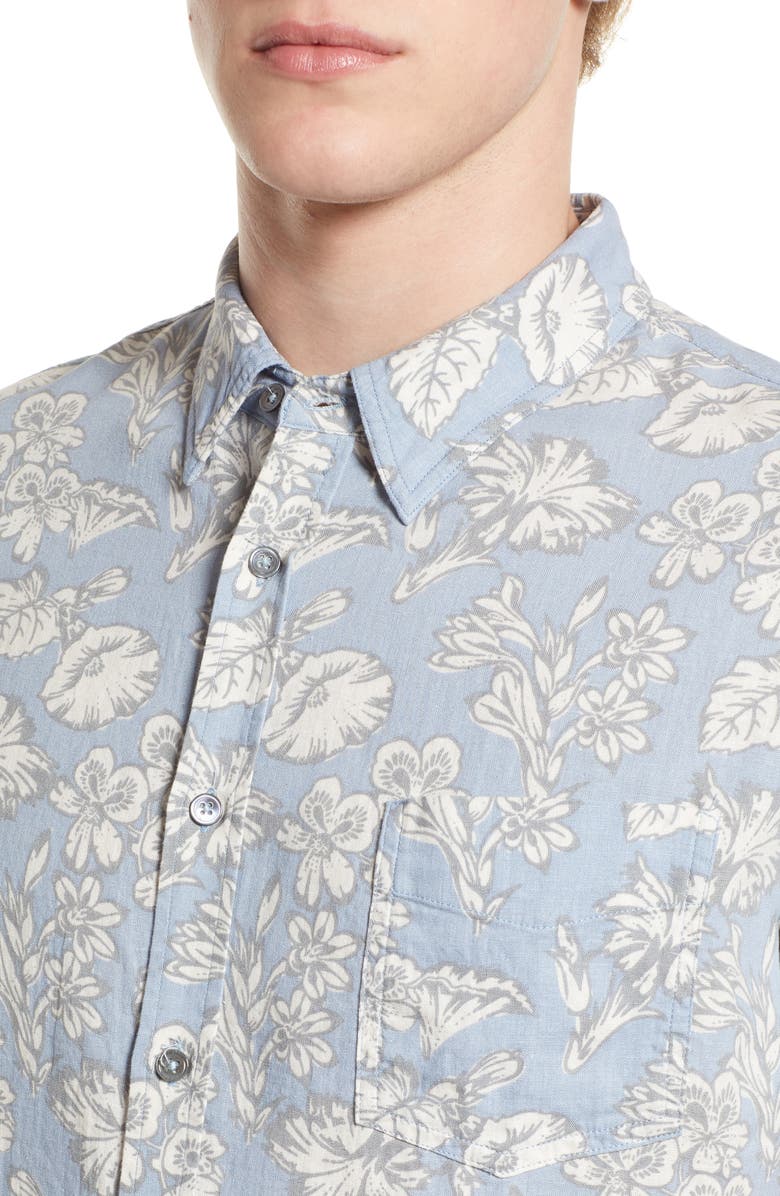 Rails Relaxed Fit Floral Print Short Sleeve Button-Up Shirt | Nordstromrack