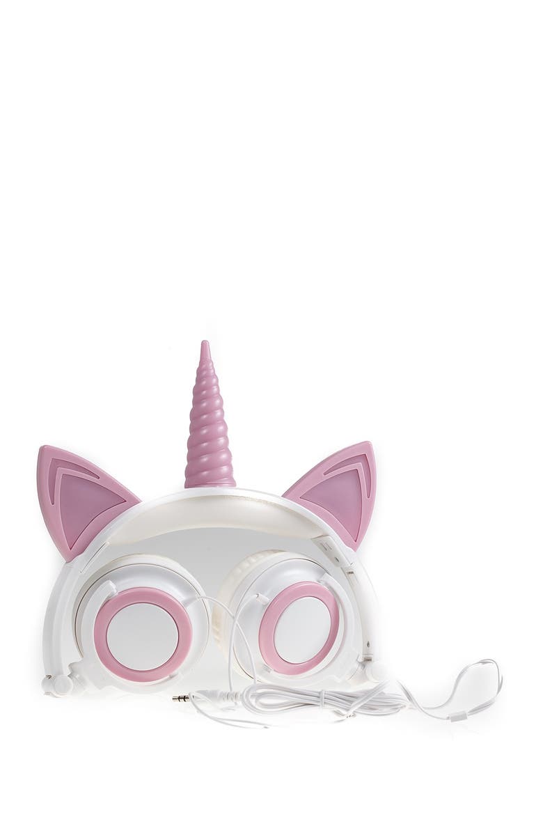 Gabba Goods White/Pink Unicorn Headphones | Nordstromrack