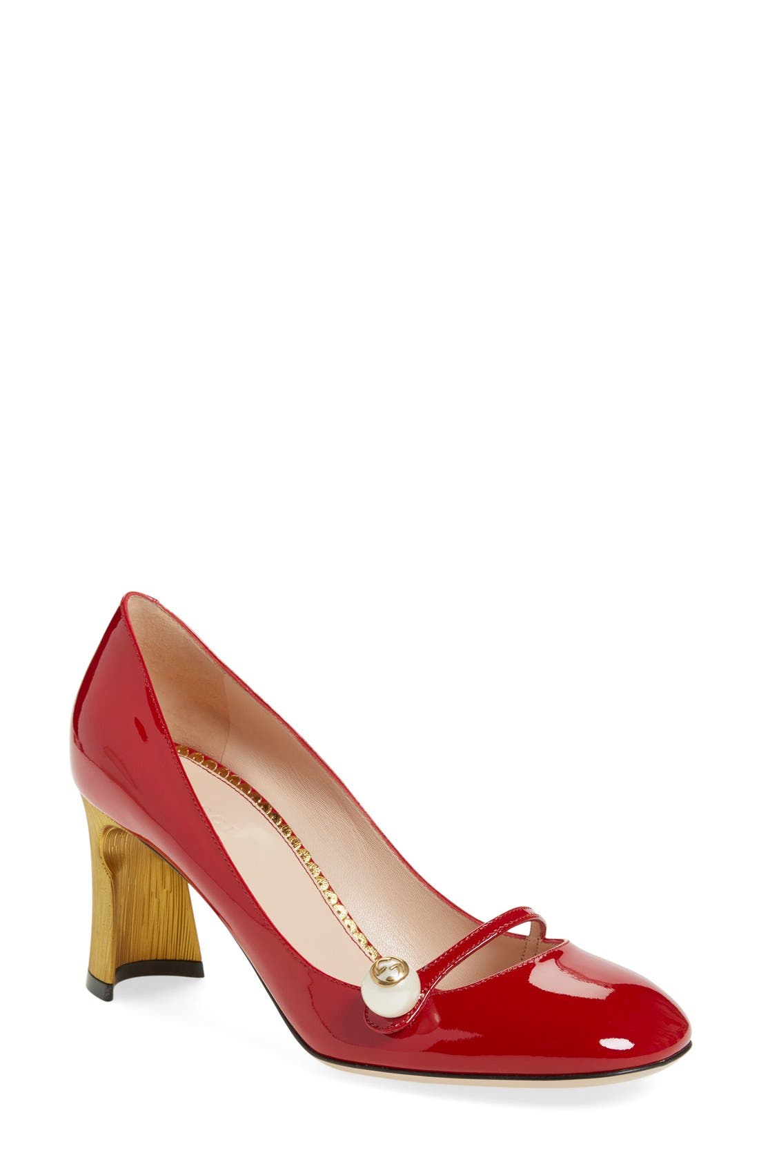 Gucci Arielle Half Moon Heel Pump (Women) | Nordstrom