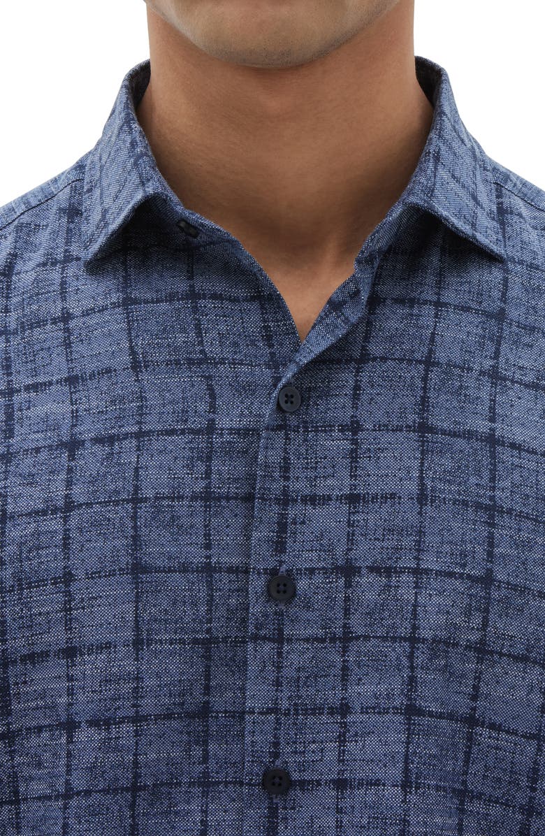 Robert Barakett Pietro Windowpane Button-Up Shirt | Nordstromrack