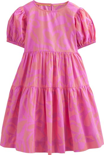 Mini Boden Kids' Puff Sleeve Cotton Dress | Nordstrom