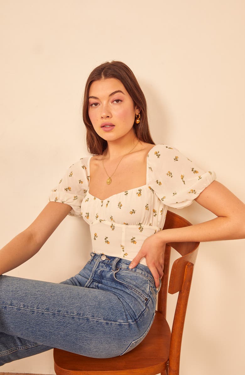 Reformation Berry Crop Top | Nordstrom
