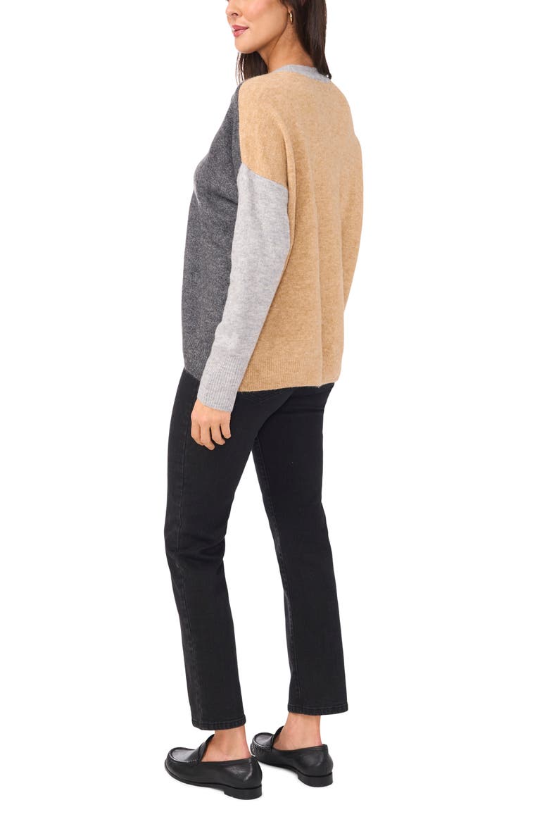 Colorblock Raglan Sleeve Sweater (Women) | Nordstrom