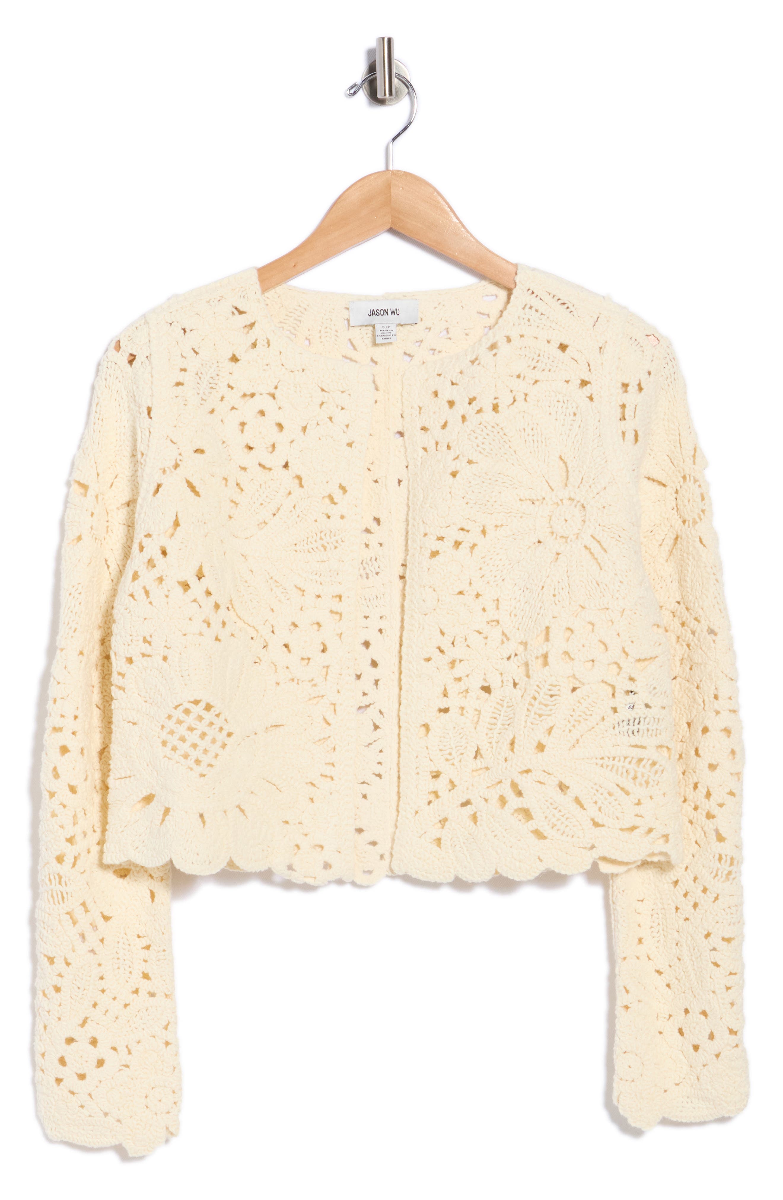 Crochet Cropped Cardigan (Women) | Nordstromrack