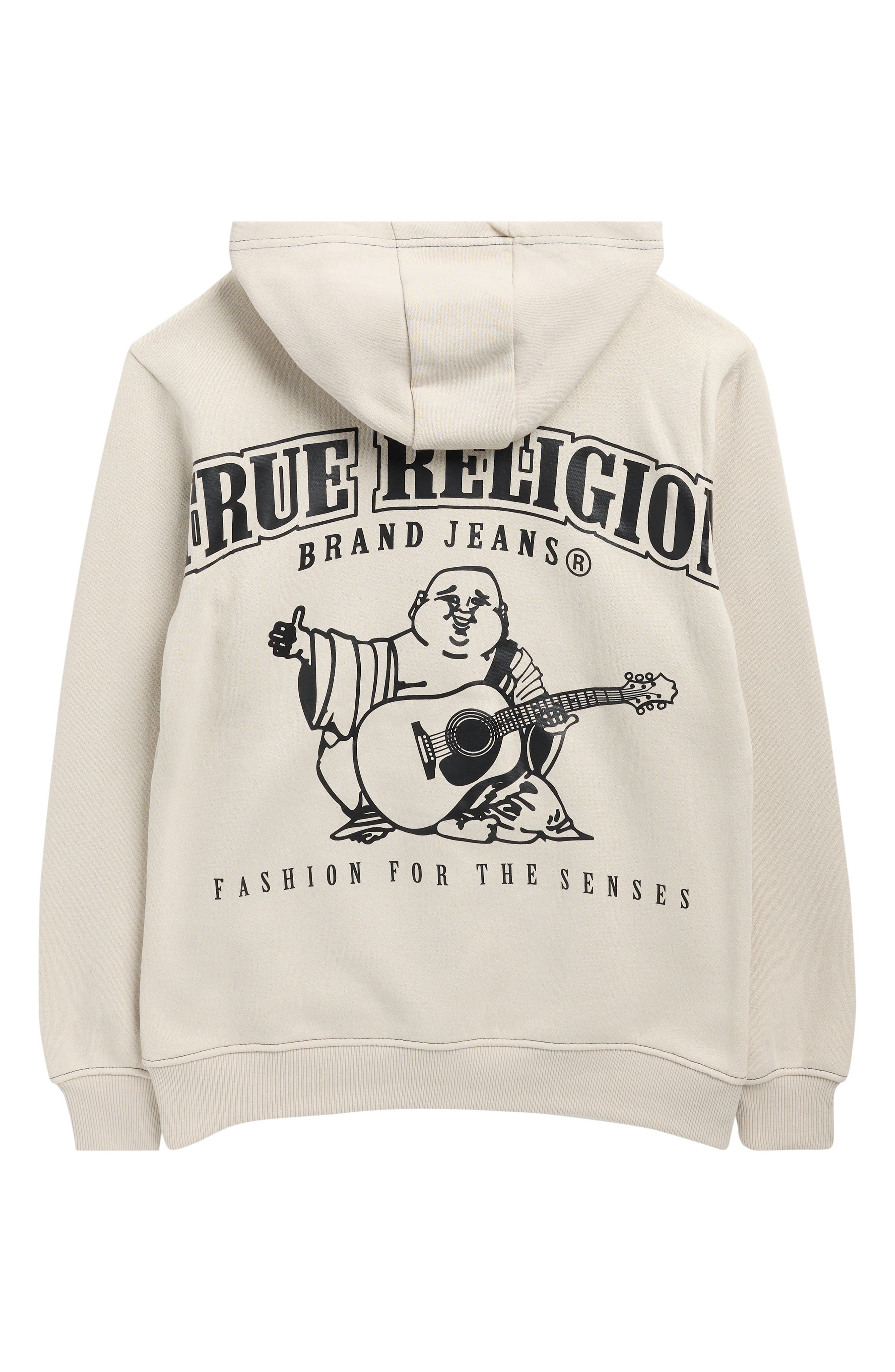 True Religion Kids' Logo Puff Ink Zip-Up Hoodie | Nordstromrack