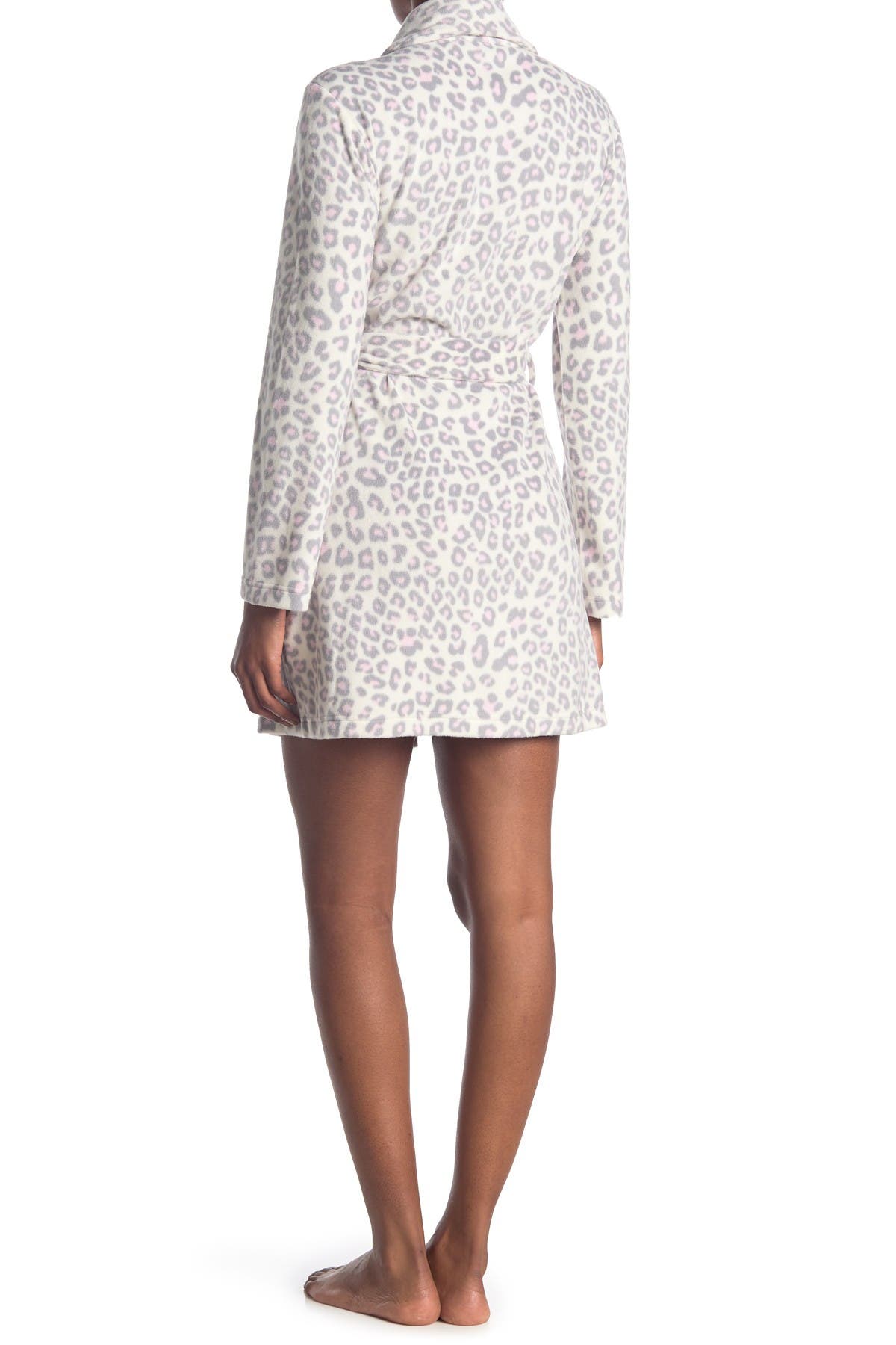 FREE PRESS Shawl Collar Microfleece Short Robe | Nordstromrack