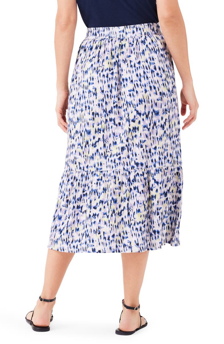 NZT by NIC+ZOE Abstract Ikat Tiered Midi Skirt | Nordstromrack