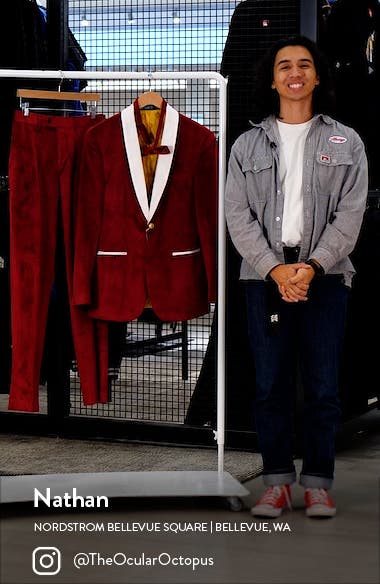 OppoSuits Velvet Vibes Shawl Collar Tuxedo & Bow Tie (Men) | Nordstromrack