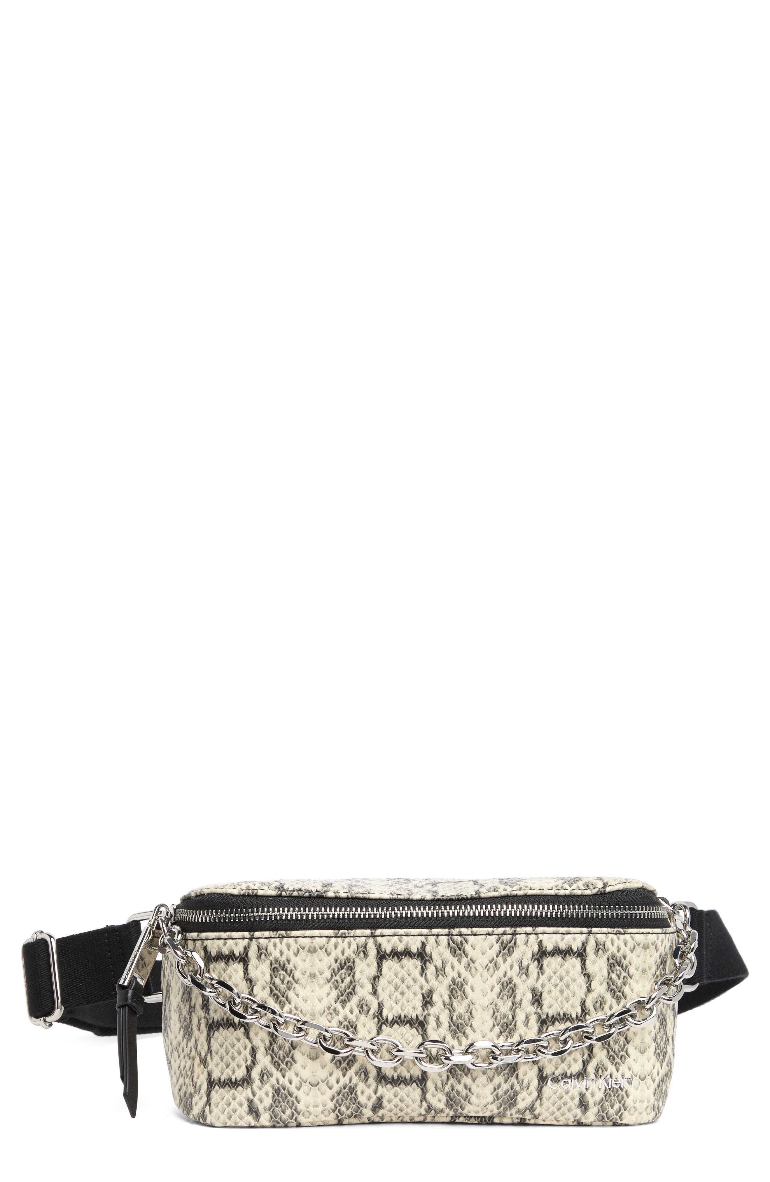 Calvin Klein Rain Snakeskin Print Belt Bag (Women) | Nordstromrack