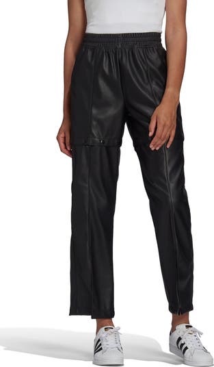 adidas Originals Faux Leather Convertible Track Pants | Nordstrom