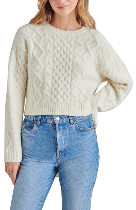 Women's White Cable Knit & Fair Isle Sweaters | Nordstrom