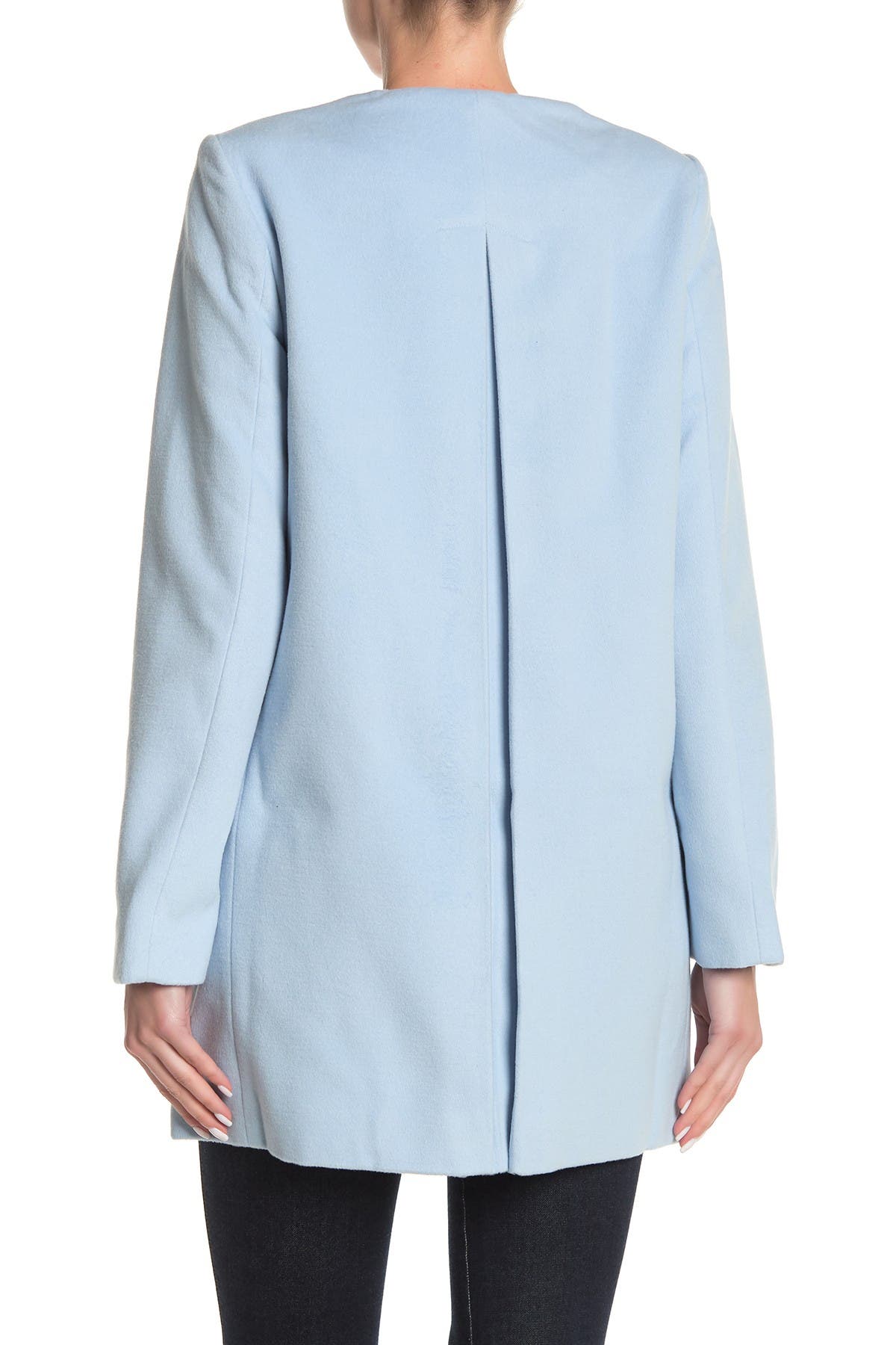 FRNCH Solid Two Pocket Peacoat | Nordstromrack