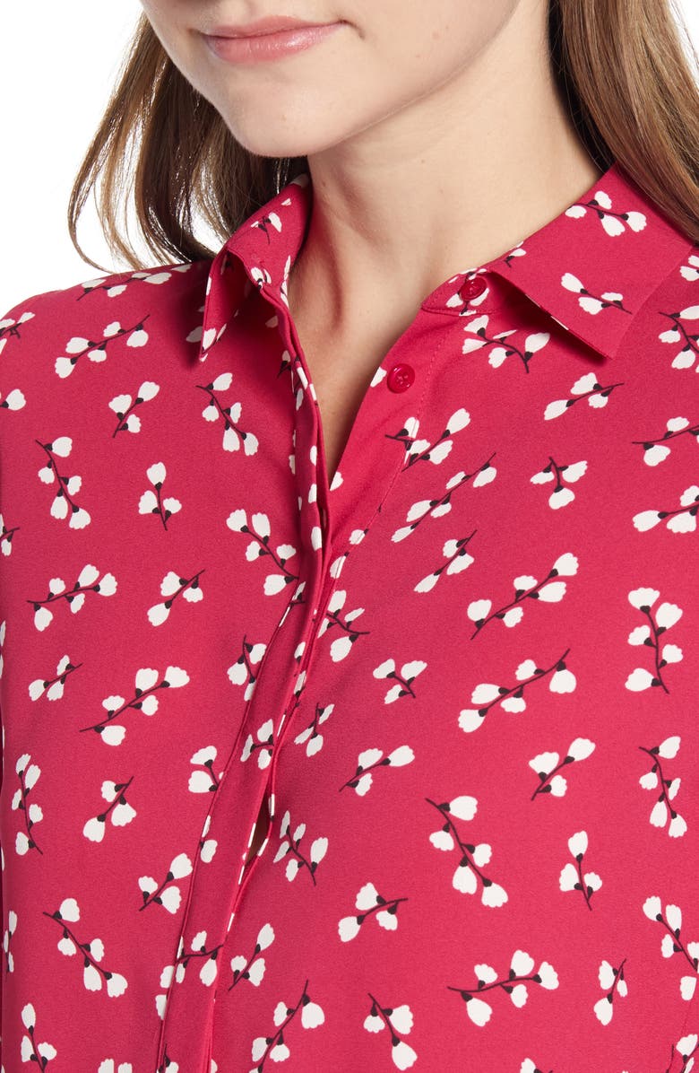 Anne Klein Albertine Floral Print Blouse | Nordstromrack