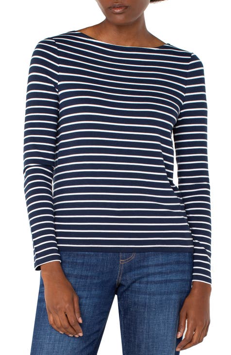 Women's Blue Striped Tops | Nordstrom