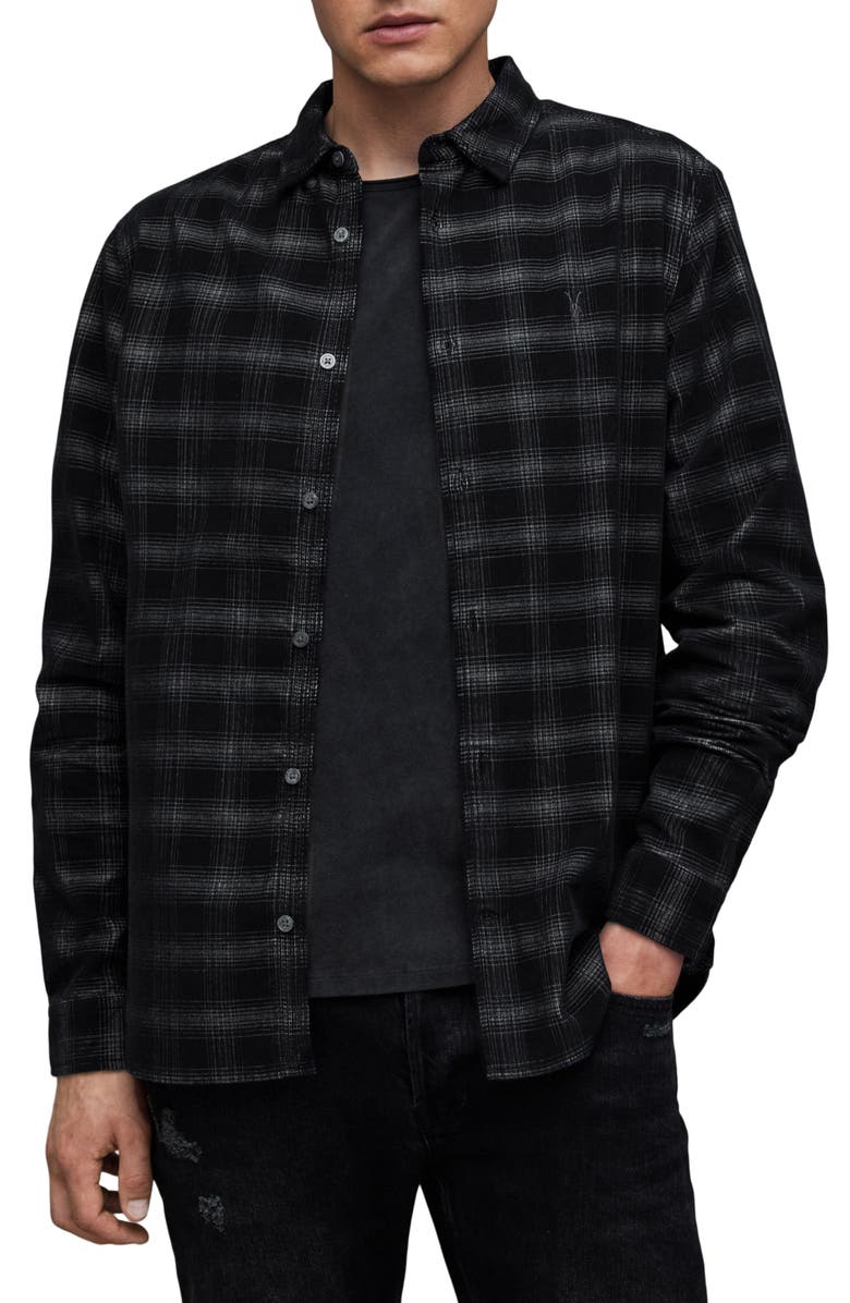 AllSaints Eastburn Plaid Button-Up Shirt | Nordstromrack