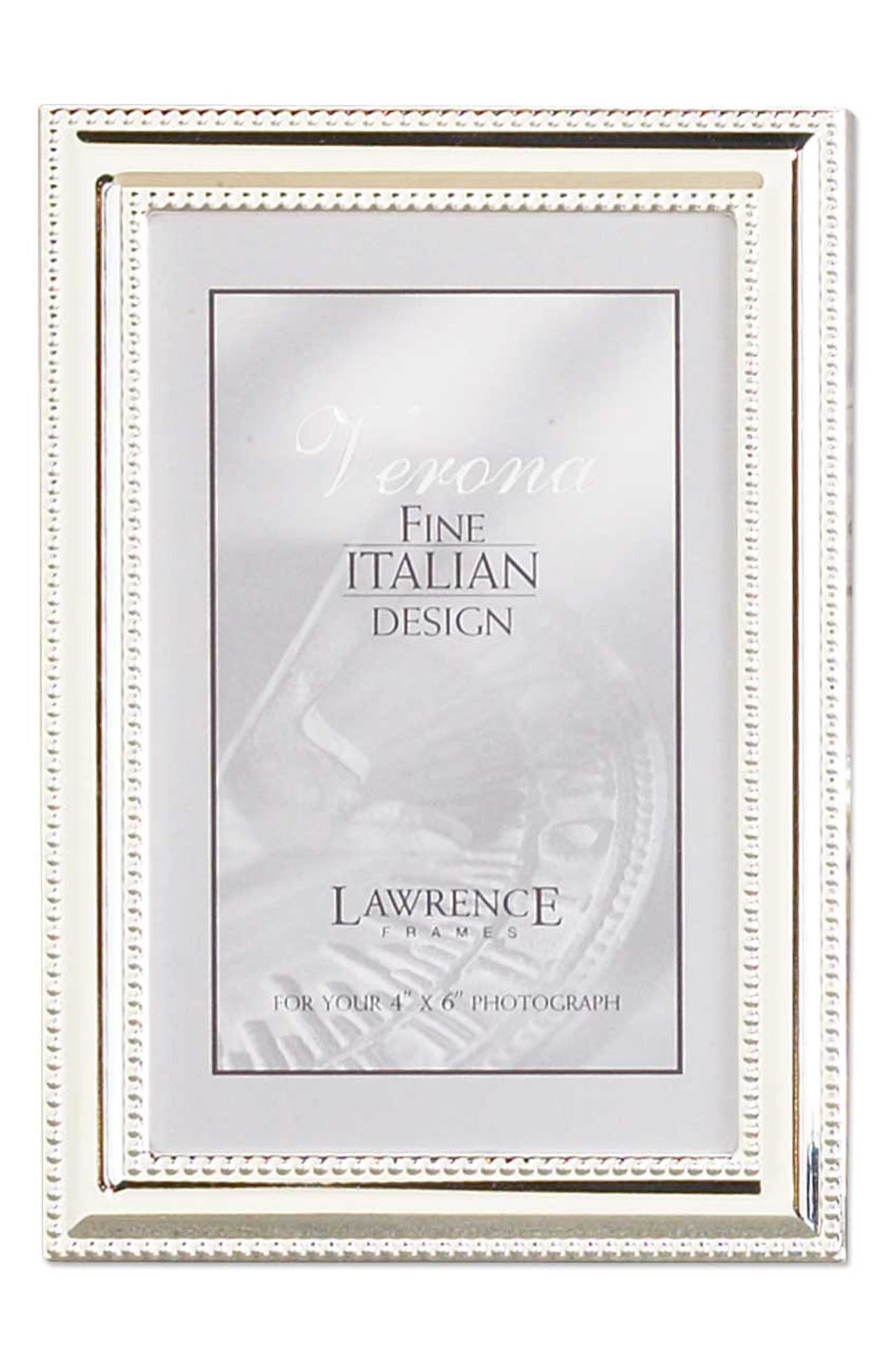 Lawrence Frames Silver Beaded Picture Frame - 4"x6" | Nordstromrack