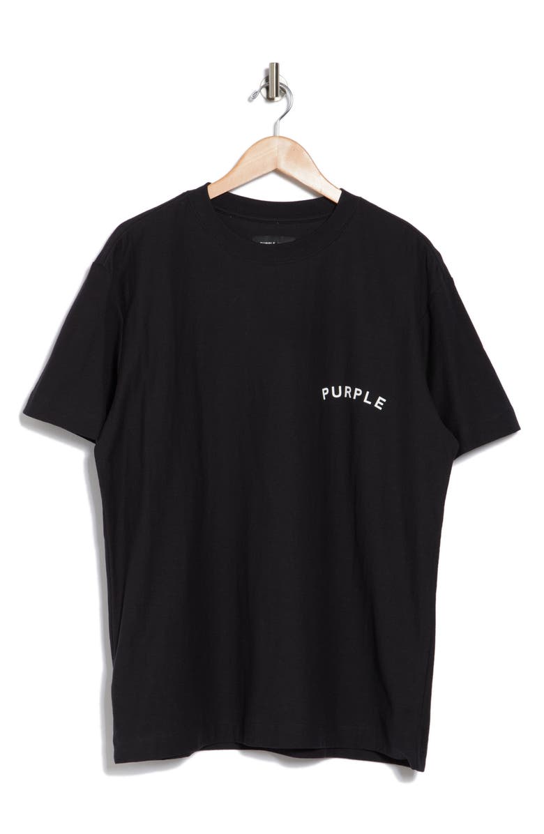 PURPLE BRAND Textured Logo Cotton Graphic T-Shirt | Nordstromrack
