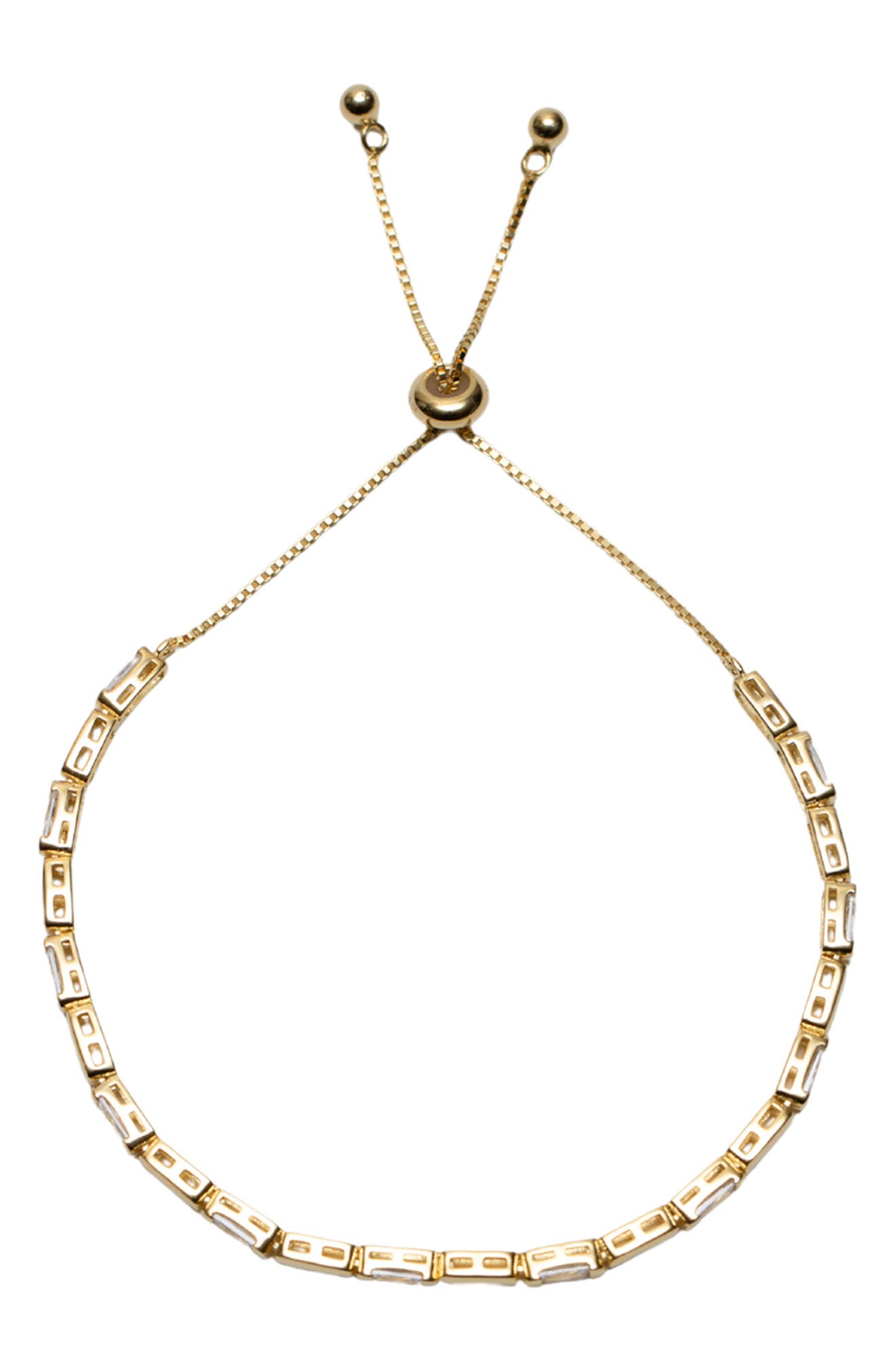 Argento Vivo Sterling Silver Baguette Slider Bracelet | Nordstrom