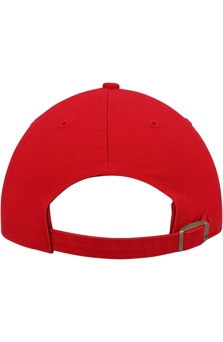 '47 Women's '47 Red Wisconsin Badgers Phoebe Clean Up Adjustable Hat ...