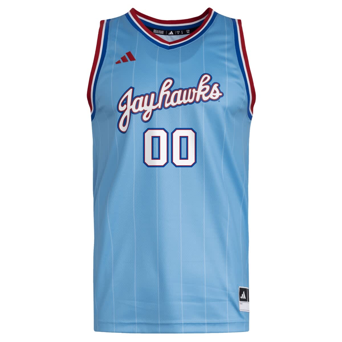 adidas Men's adidas #00 Light Blue Kansas Jayhawks Replica Swingman ...
