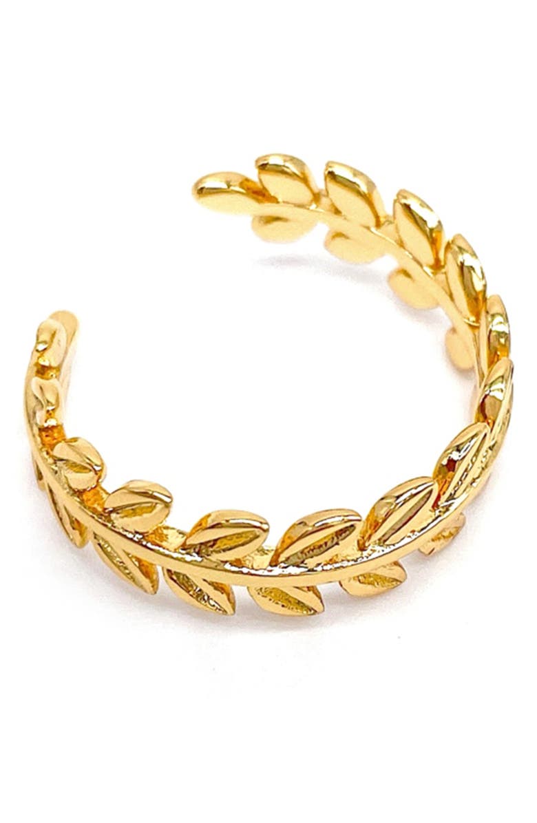 Adornia Open Adjustable Leaf Ring | Nordstromrack