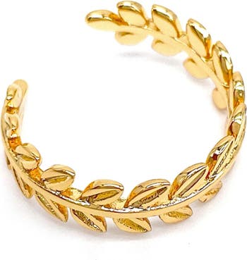 Adornia Open Adjustable Leaf Ring | Nordstromrack