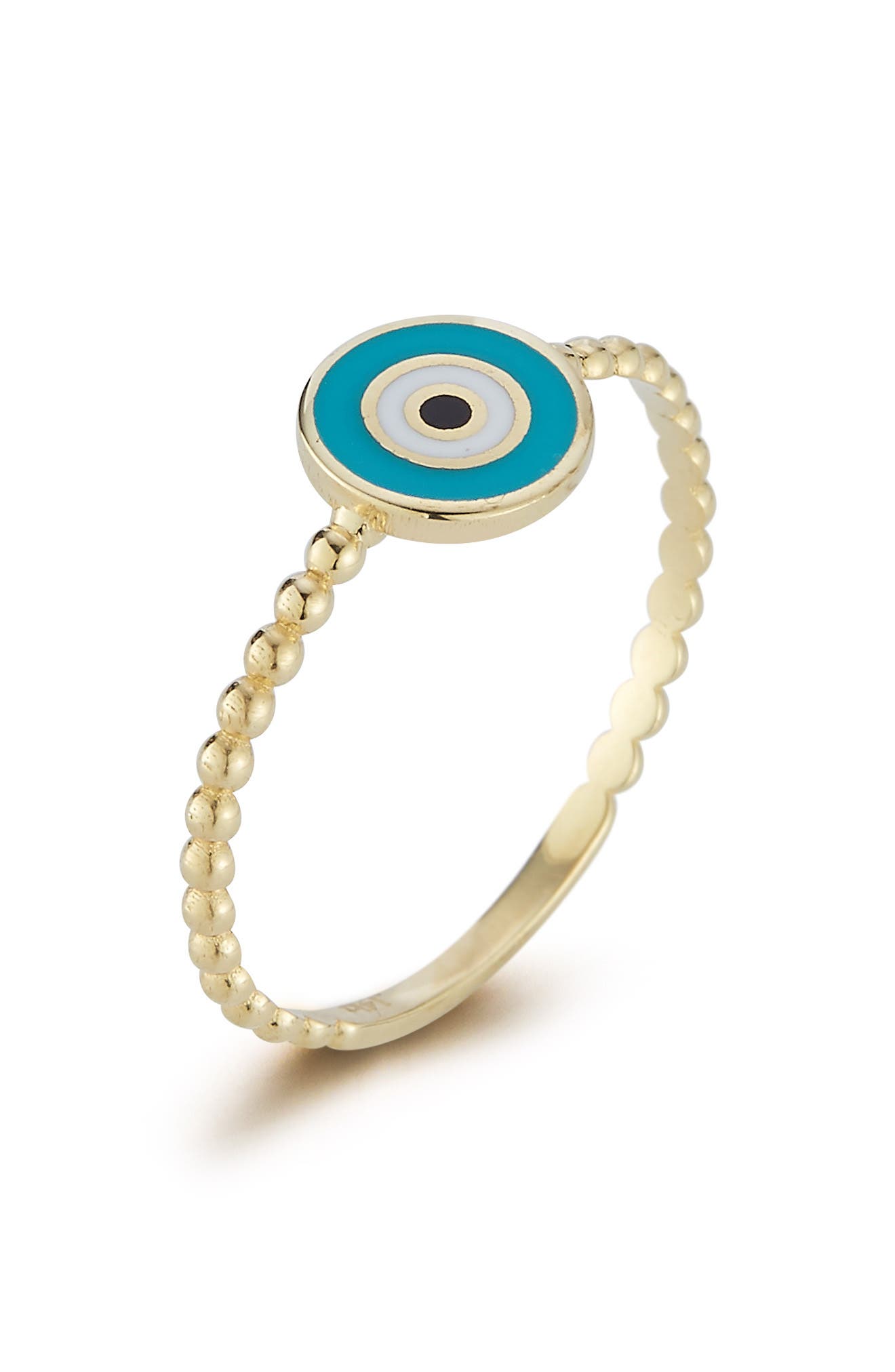 Ember Fine Jewelry 14K Gold Enamel Evil Eye Ring - Size 7 | Nordstromrack