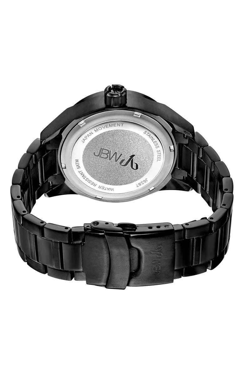 JBW The Rook Diamond Accent Japanese Quartz Bracelet Watch, 46mm - 0.12 ...