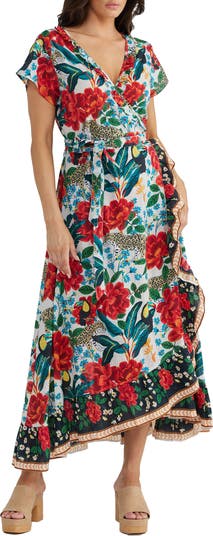 Talisman the Label Palm Springs Midi Wrap Dress | Nordstromrack