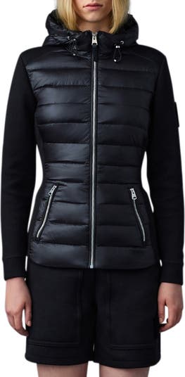 Mackage Della-Z Water Resistant Mixed Media 800 Fill Power Hooded Down ...