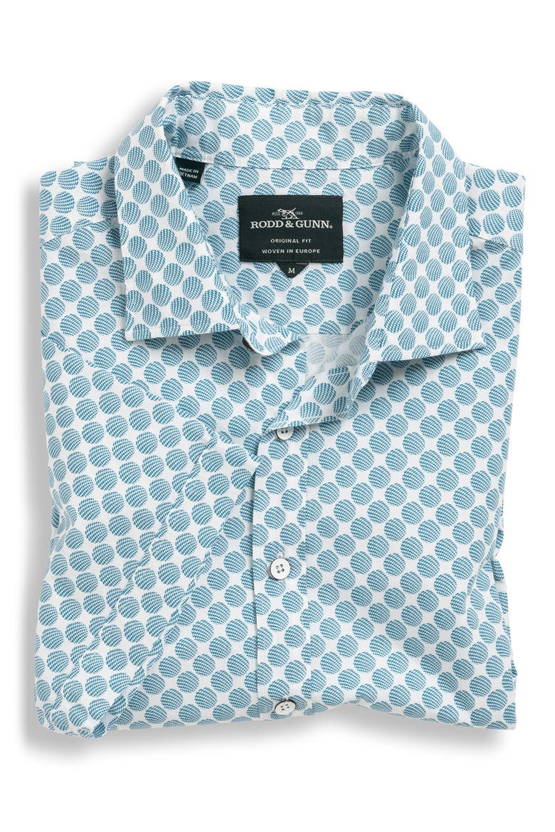 Rodd & Gunn Piemelon Bay Shell Print Short Sleeve Button-Up Shirt (Men ...